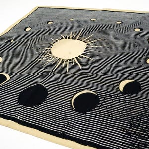 Eclipse Bandana - Book Inspired 24" Natural Cotton | Space | Unique ...
