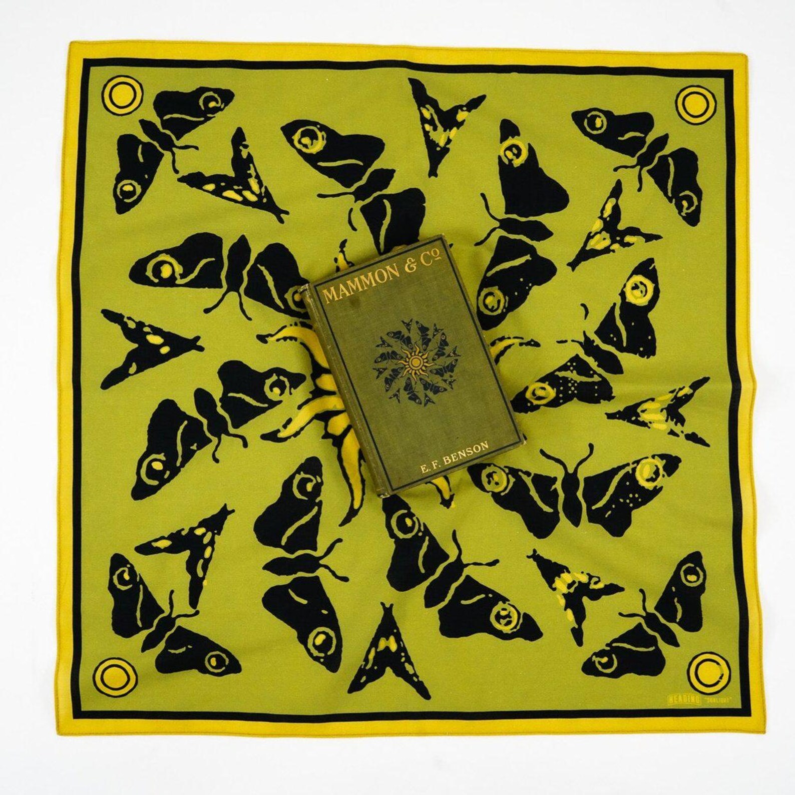 Sunlight Bandana - Book Inspired 24" Natural Cotton | Nature | Moths ...
