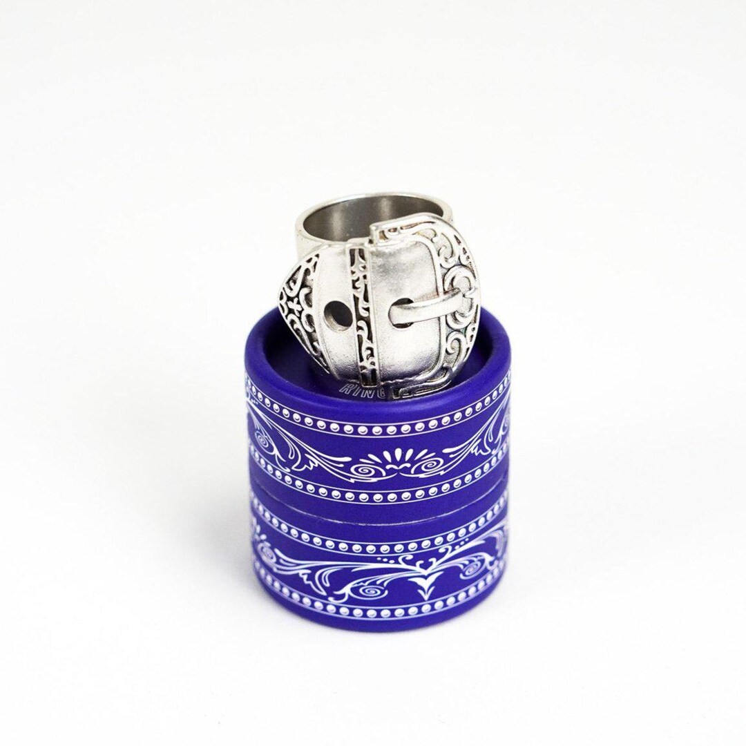 Vintage Style Bandana Ring – Antique Silver Neckerchief Slide - Etsy