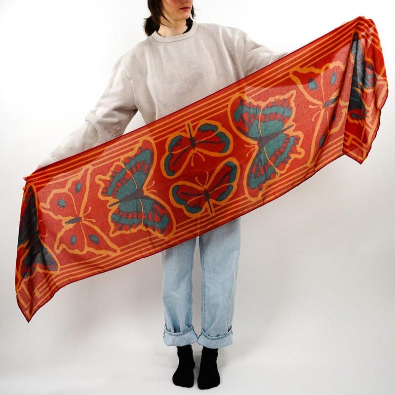 Butterfly Scarf - Etsy
