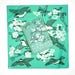 Chickadee Bird Bandana - 24" Teal Floral Cotton, Cottagecore Fashion - Etsy