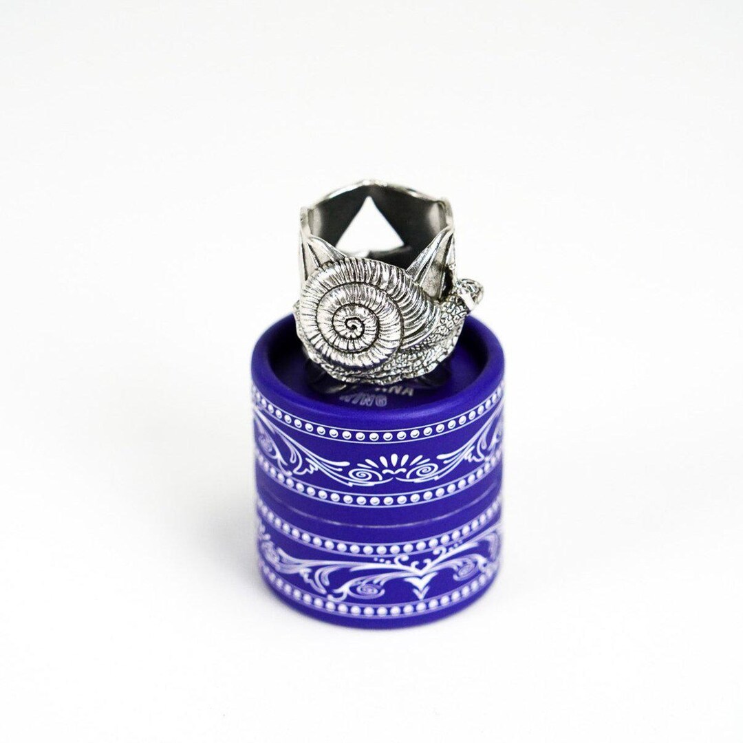 Snail Bandana Ring - Antique Silver Neckerchief Slide - Etsy