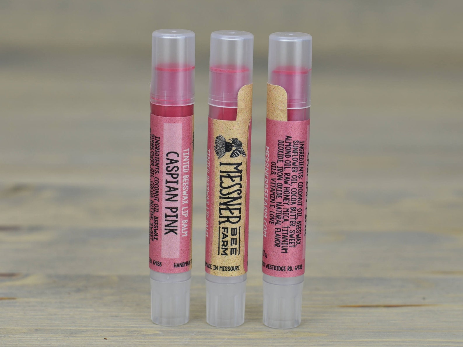 Caspian Pink Raw Honey and Beeswax Lip Tint - Etsy