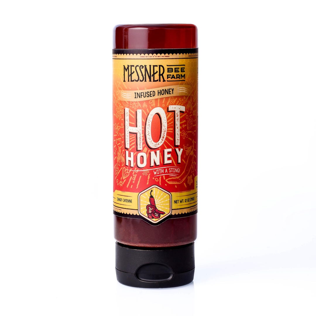 Hot Honey "with a Sting!"/ 12oz / Kansas City Infused Honey / Great ...