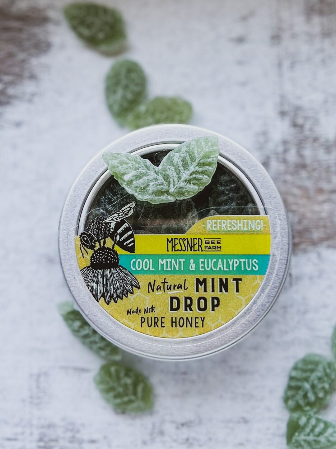 Cool Mint & Eucalyptus Honey Hard Candy - Etsy