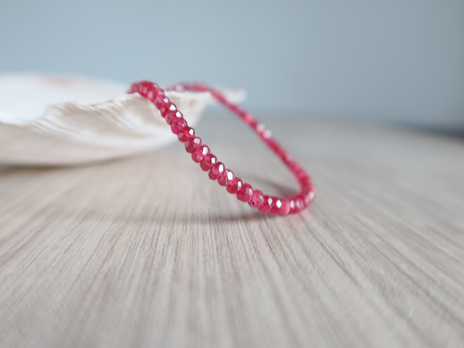 Fuchsia Ruby Bracelet Genuine Ruby Gemstone - Etsy