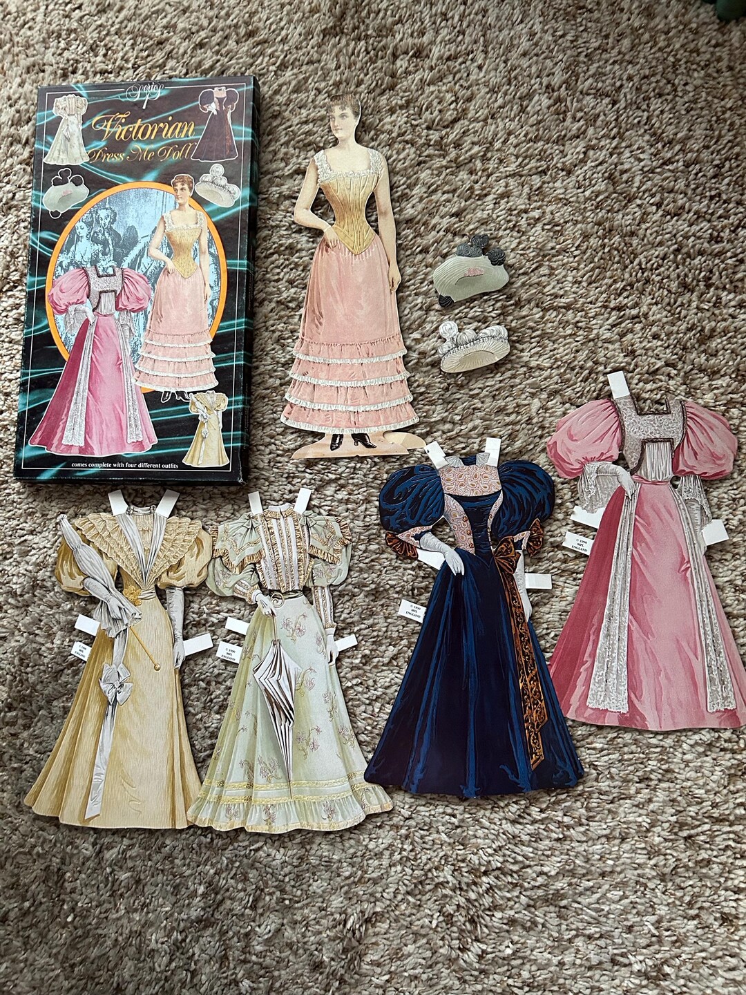Victorian Dress Me Paperdolls - Etsy