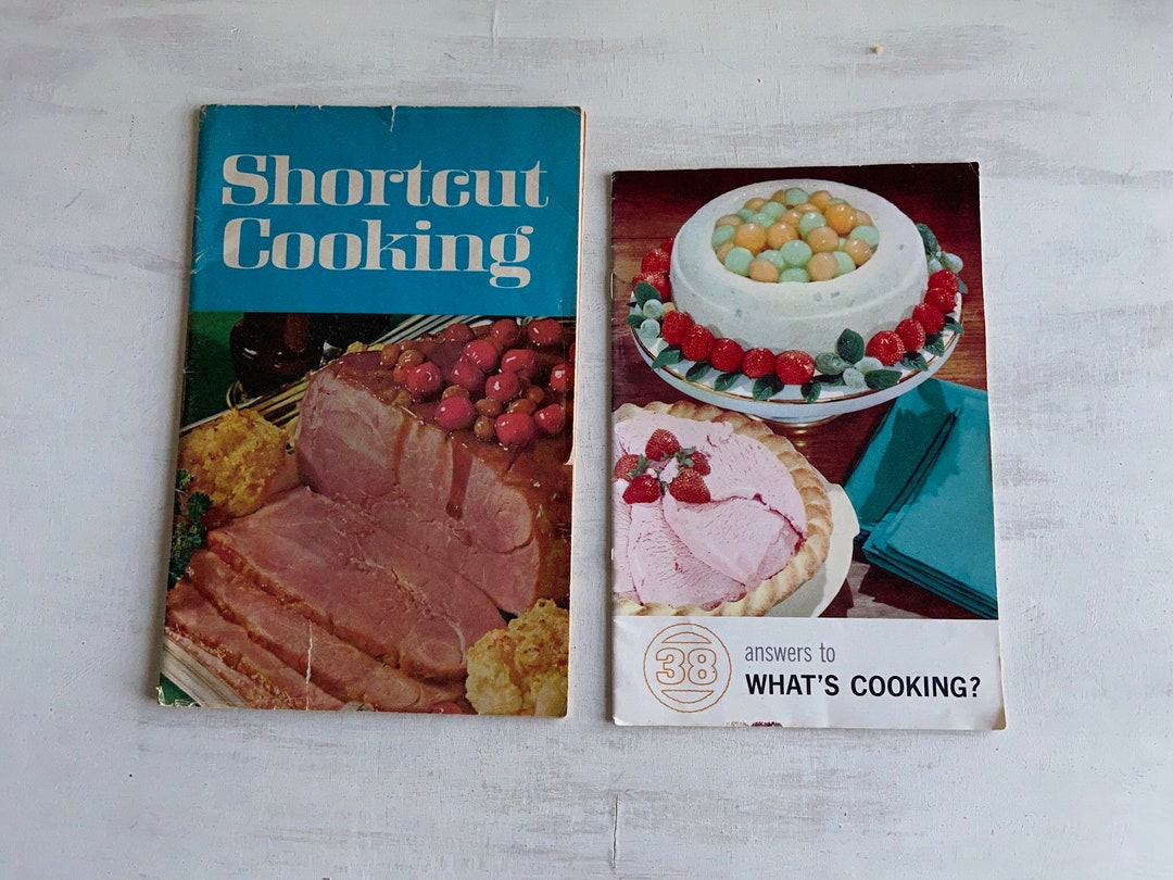 2 Old Recipe Booklets, Shortcut Cooking, Answers to Whats Cooking - Etsy