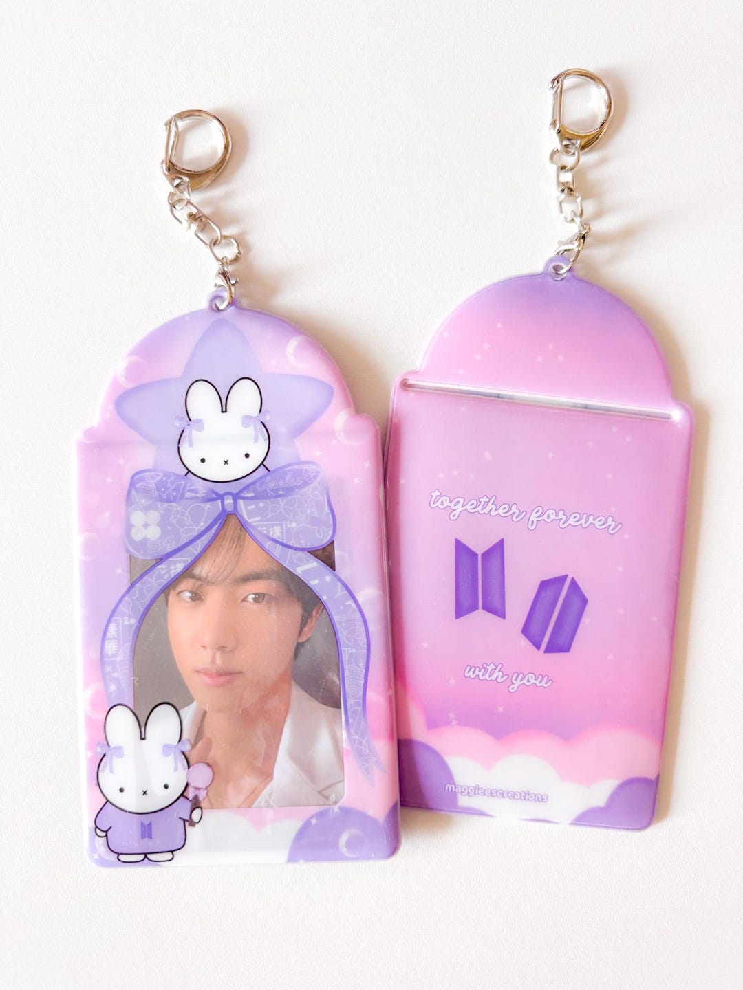 Borahae Bunny Photocard Holder - Etsy