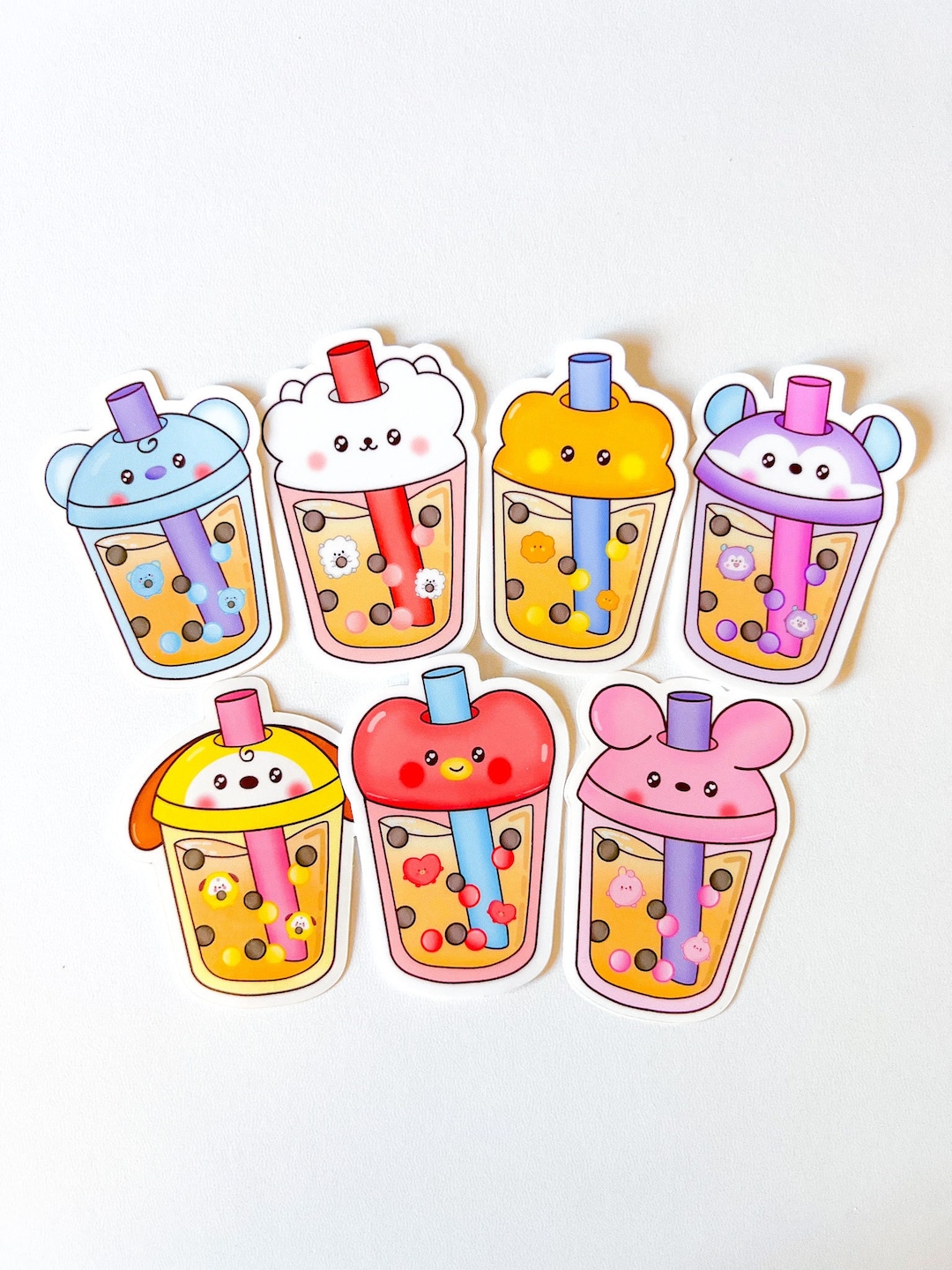 Kawaii Boba Stickers - Etsy
