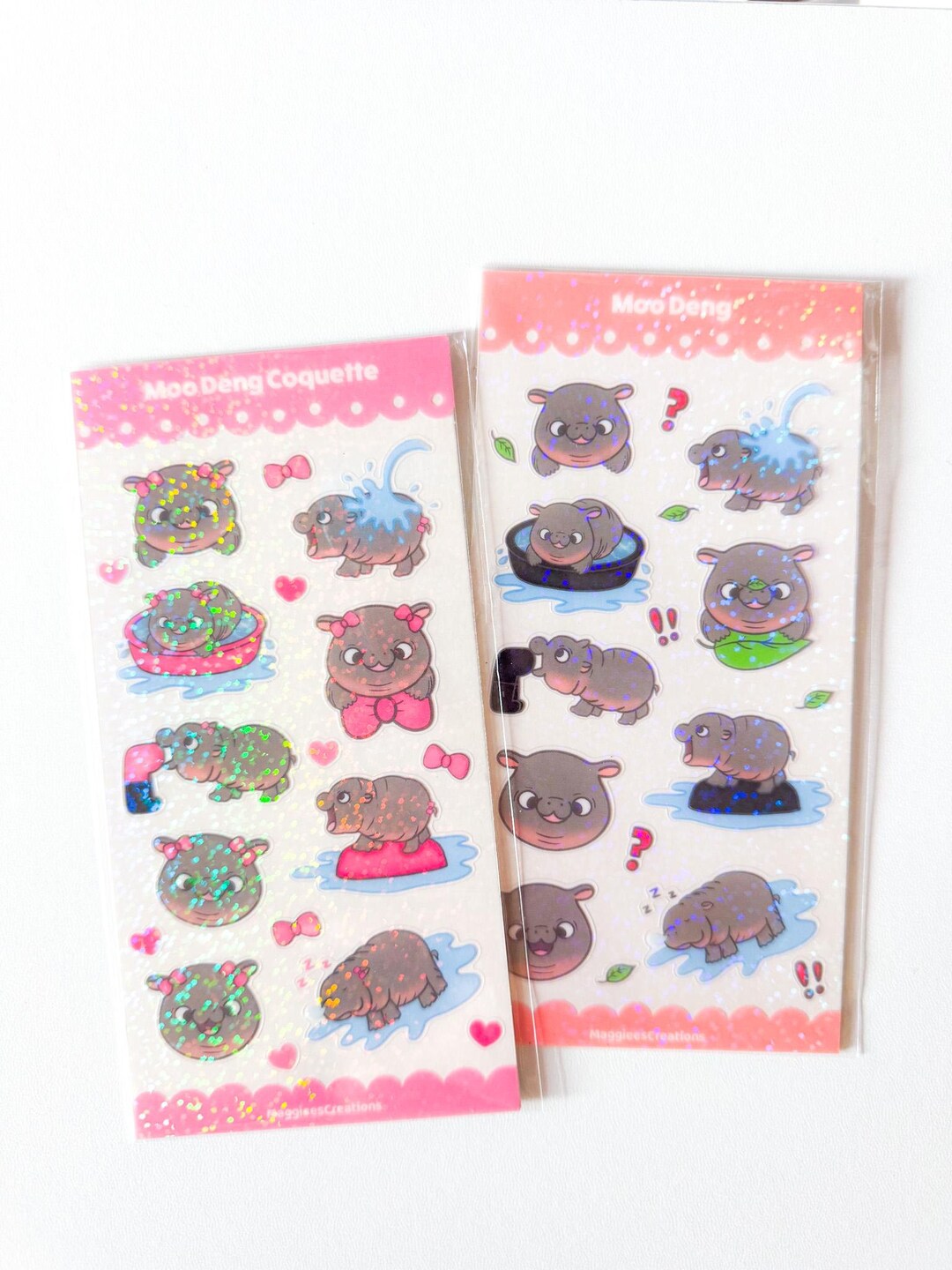 Moo Deng Sticker Sheets - Etsy