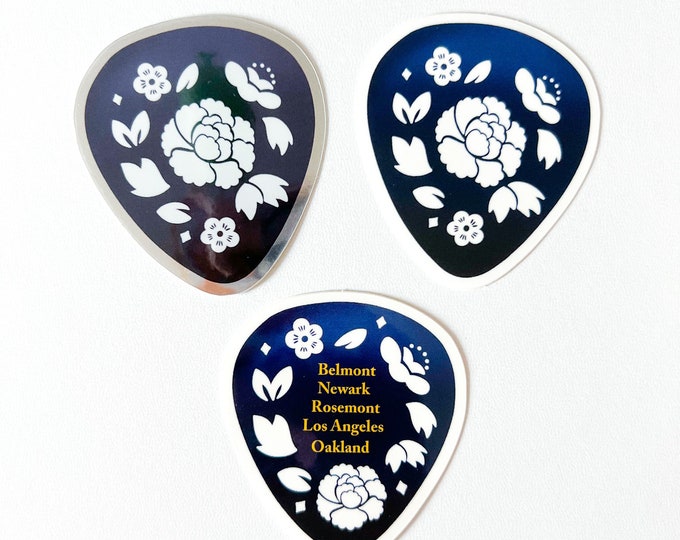 D-day Guitar Pick Sticker Set Agust D Tour Suga BTS - Etsy