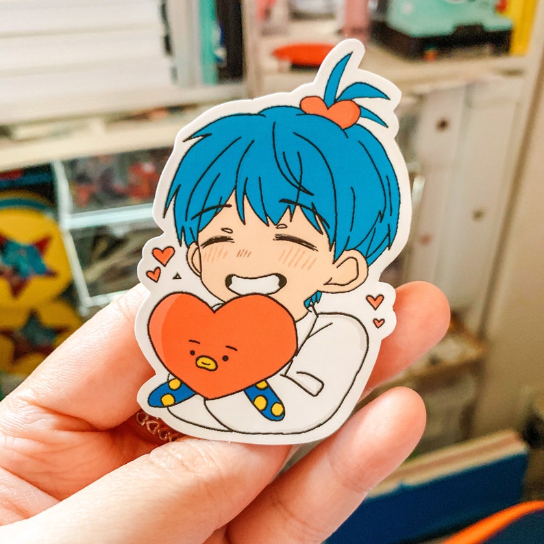Bts Chibi Stickers Etsy