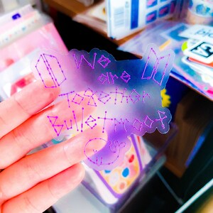 We Are Together Clear Sticker - Etsy