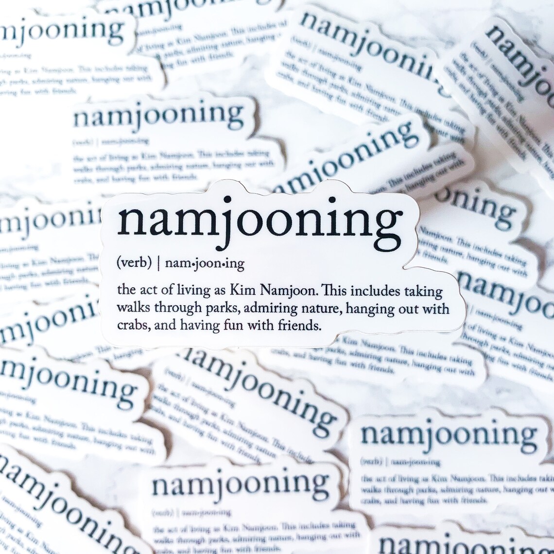 Namjooning Definition Sticker - Etsy