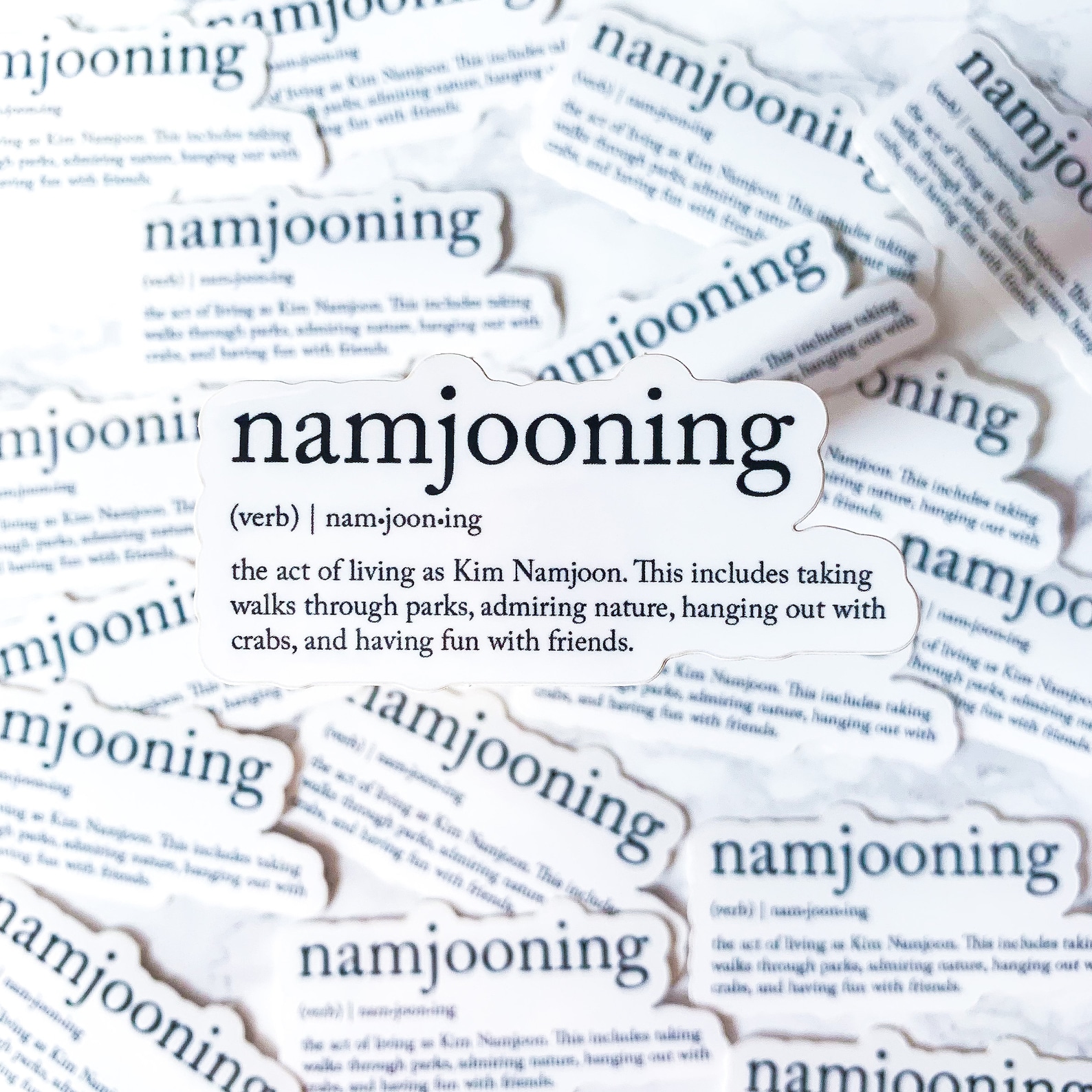 Namjooning Definition Sticker - Etsy