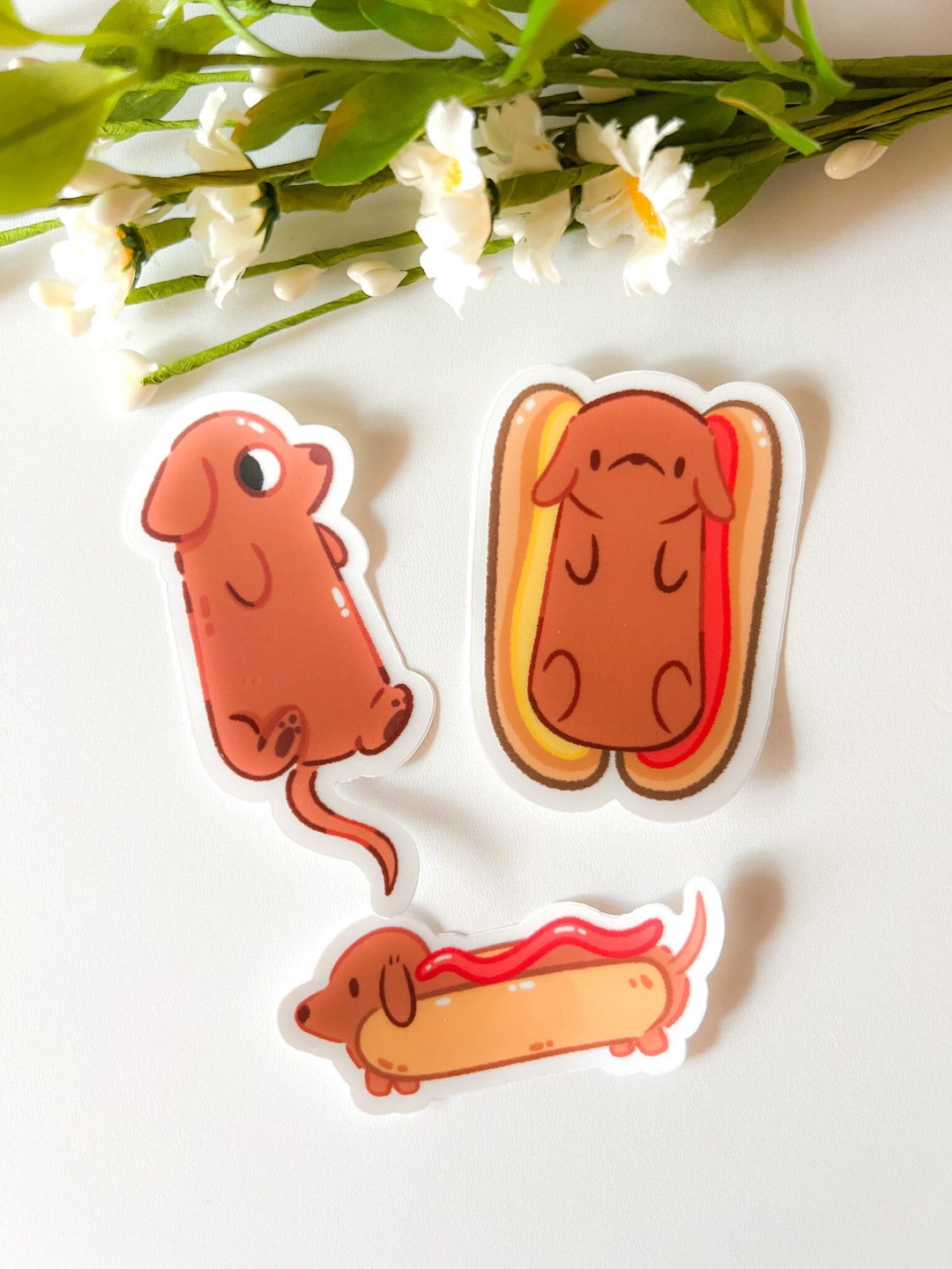 Hot Dog Dachshunds Stickers - Etsy
