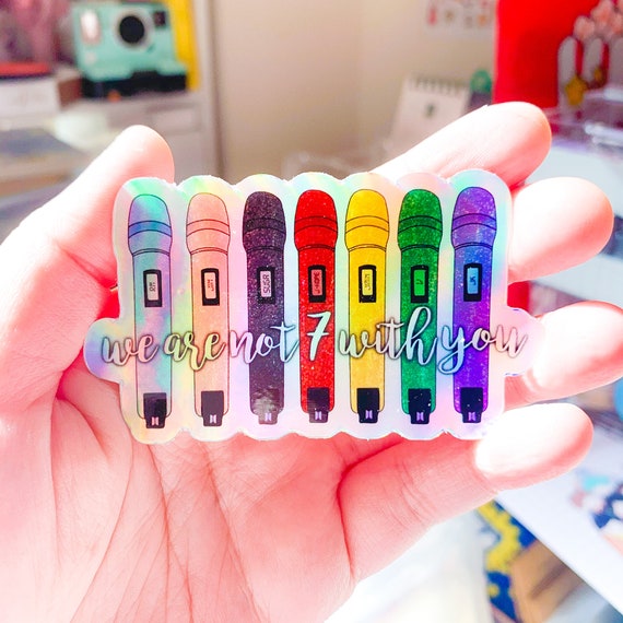 Microphone Holographic Sticker - Etsy