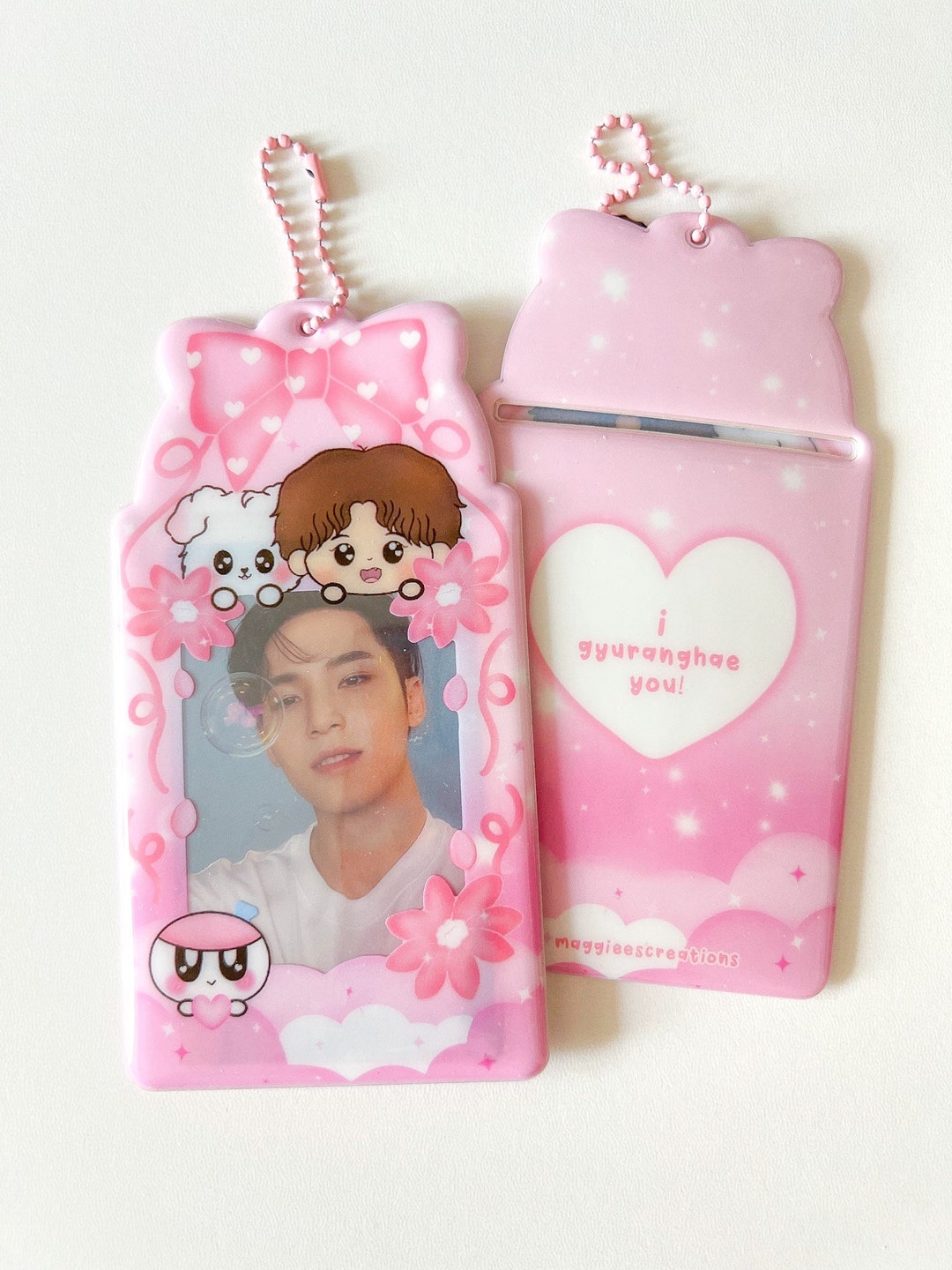 Pink Mingyu Photocard Holder - Etsy