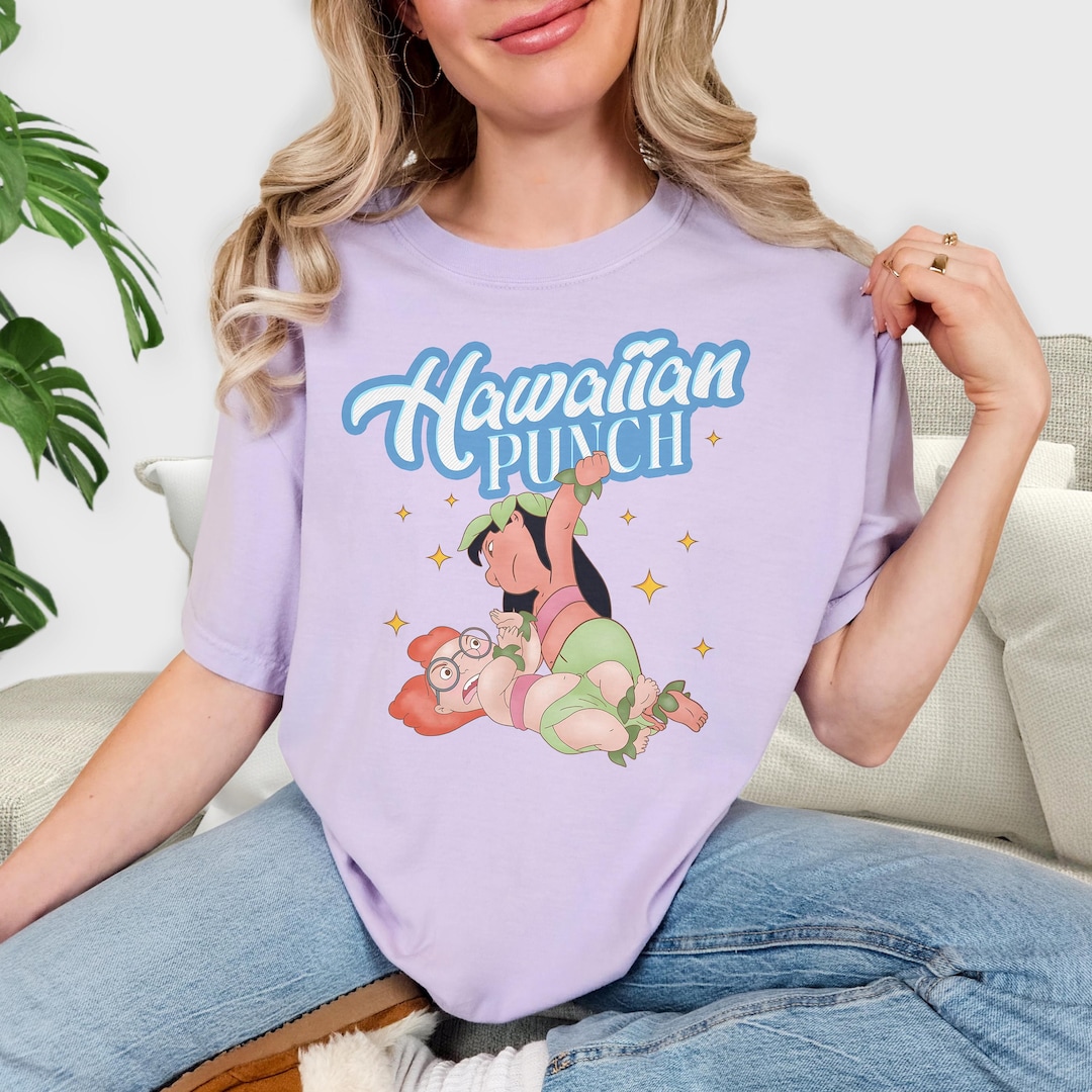 Hawaiian Punch Parody Lilo & Myrtle Cartoon Tshirt,disneyland Lilo ...