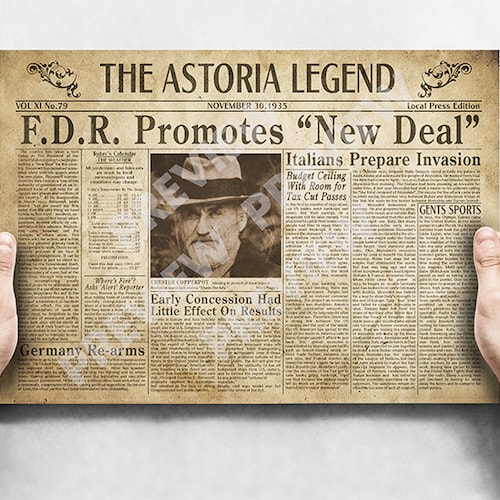 The Goonies Astoria Legend Newspaper - Etsy
