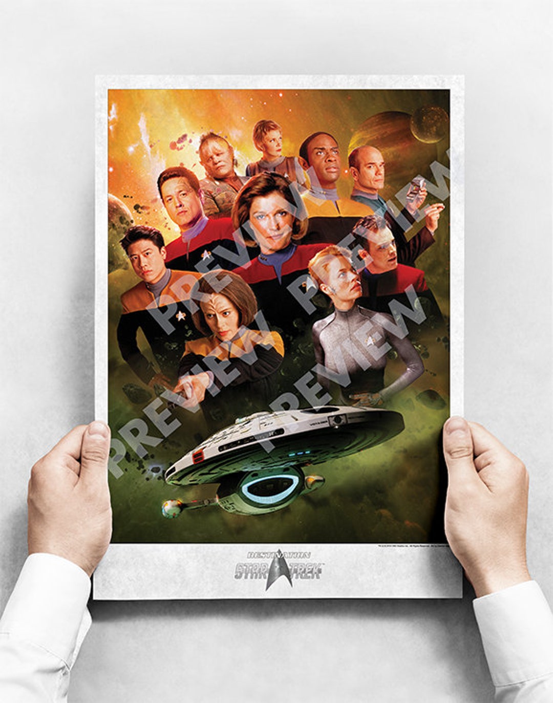 Star Trek Voyager - Montage Poster Print CBS LICENSED - Etsy