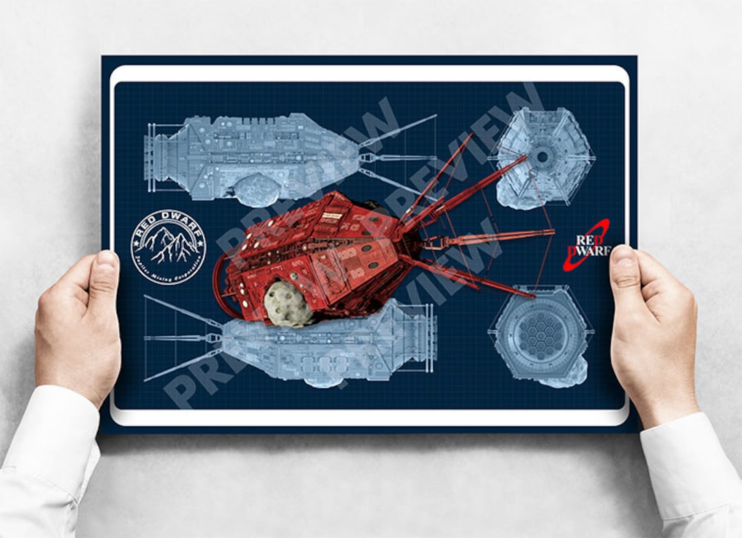 Red Dwarf Blueprint Schematic - Etsy Ireland