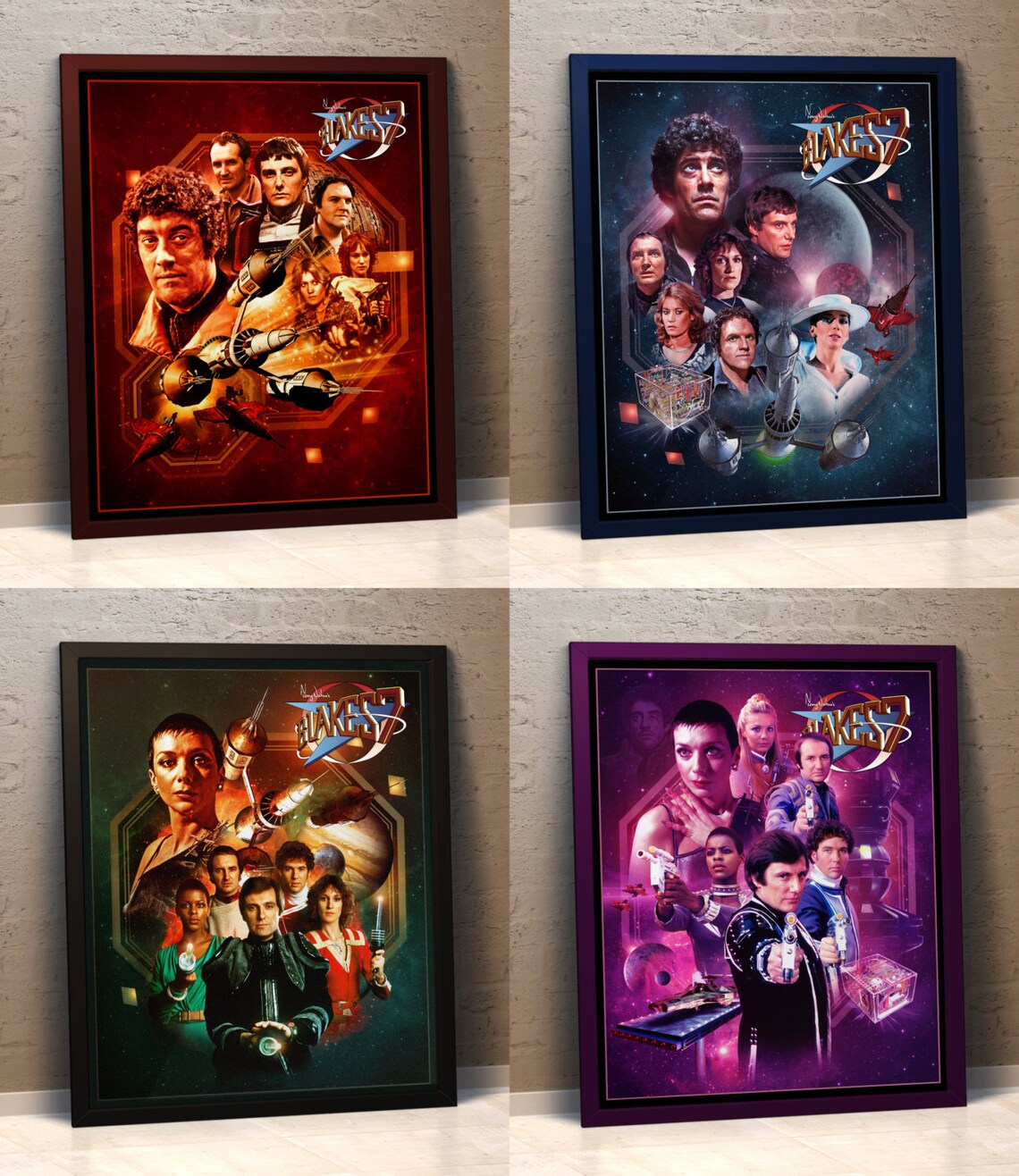 Blake's 7 Poster Pack x 4 Series 1 2 3 & 4 | Etsy