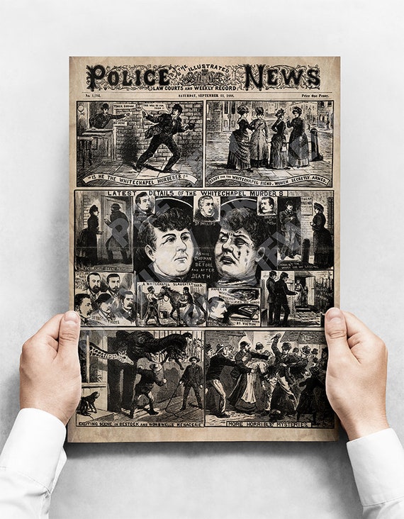 Jack the Ripper Newspaper the Illustrated Police News 22 | Etsy