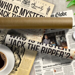 Jack the Ripper Retro Newspaper Style A3 Poster Print - Etsy