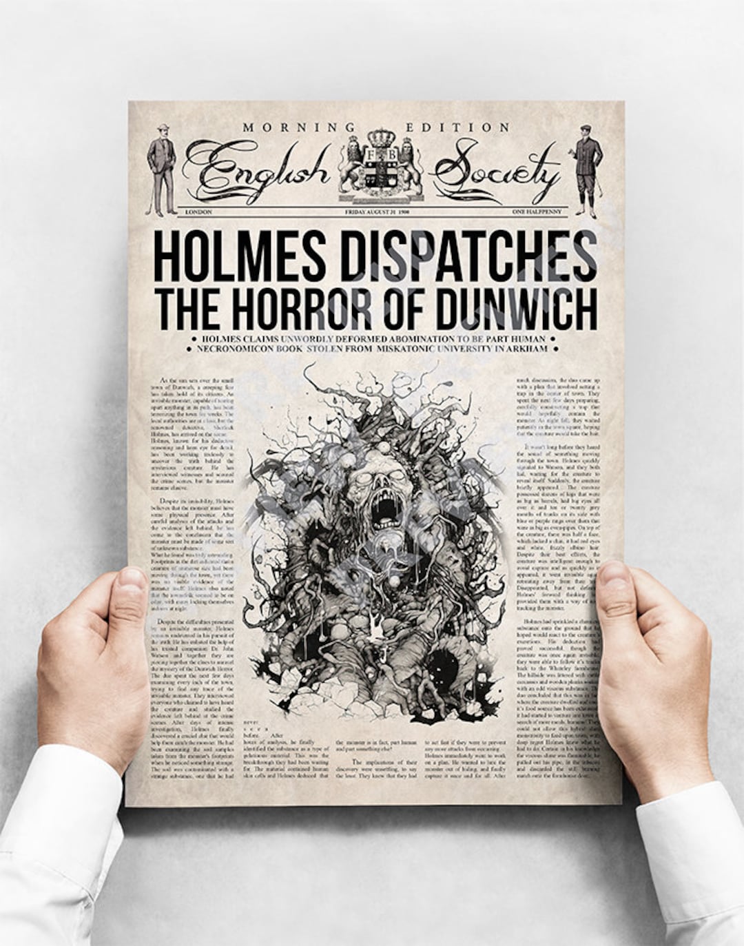 Sherlock Holmes Vs the Dunwich Monster - Etsy