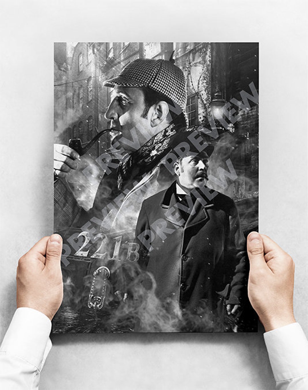 SHERLOCK HOLMES (basil Rathbone) - A3 Poster Print Original Artwork ...