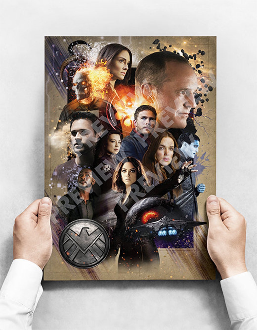Agents of S.H.I.E.L.D Inspired Character Montage Poster | Marvel Sci-fi ...