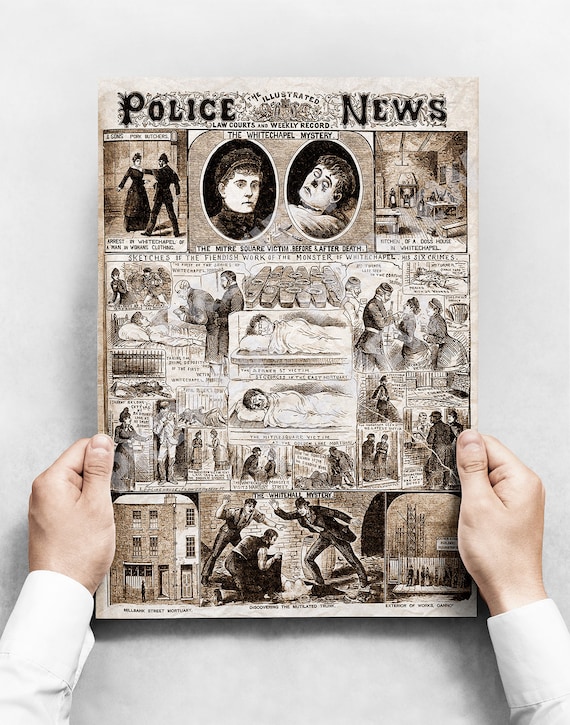 Jack the Ripper Newspaper the Illustrated Police News the - Etsy