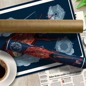 Red Dwarf - Blueprint Schematic - Etsy