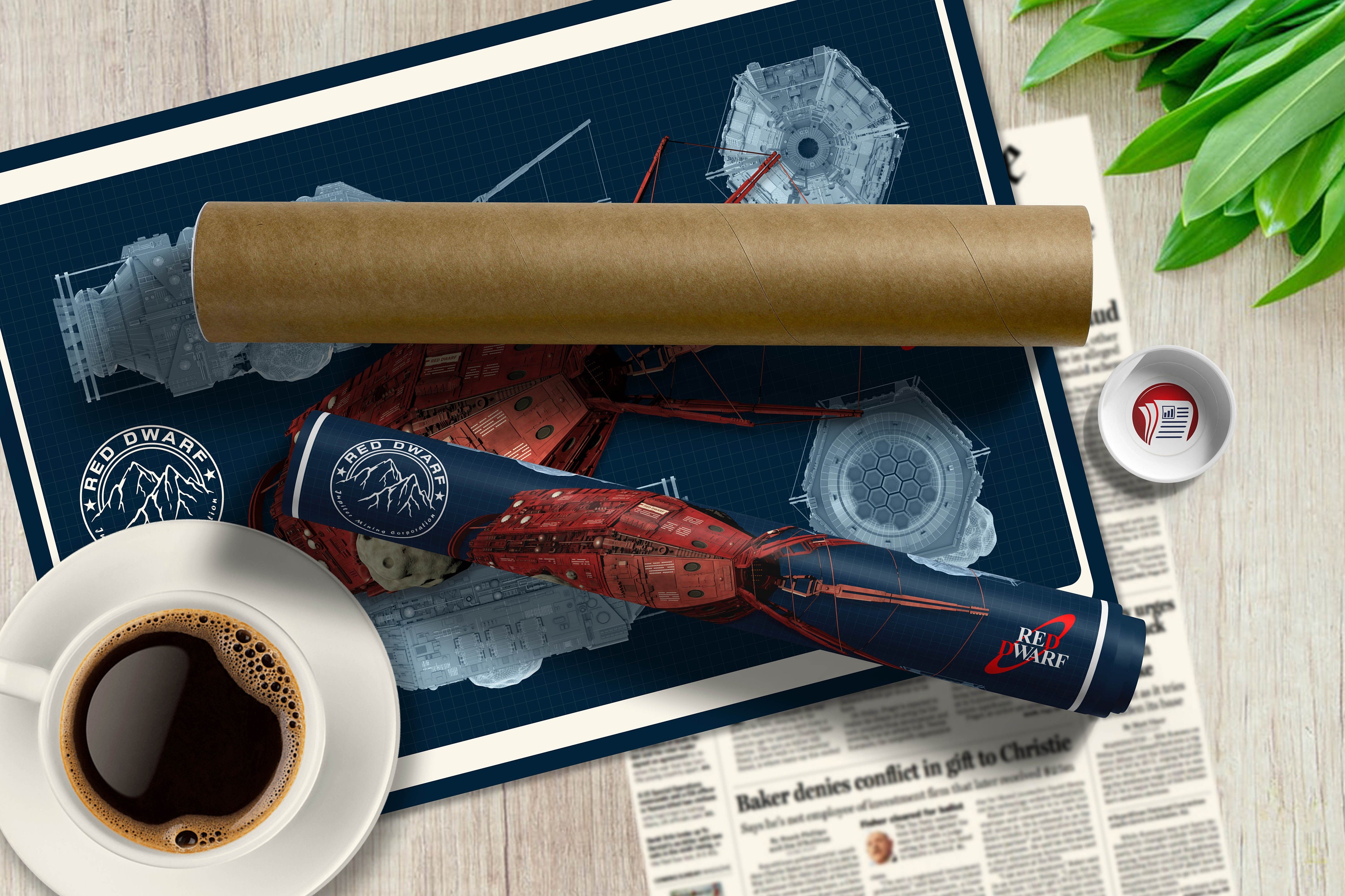 Red Dwarf Blueprint Schematic | Etsy