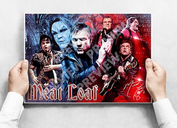Meat Loaf A3 Tribute Poster Vectorized Style | Etsy