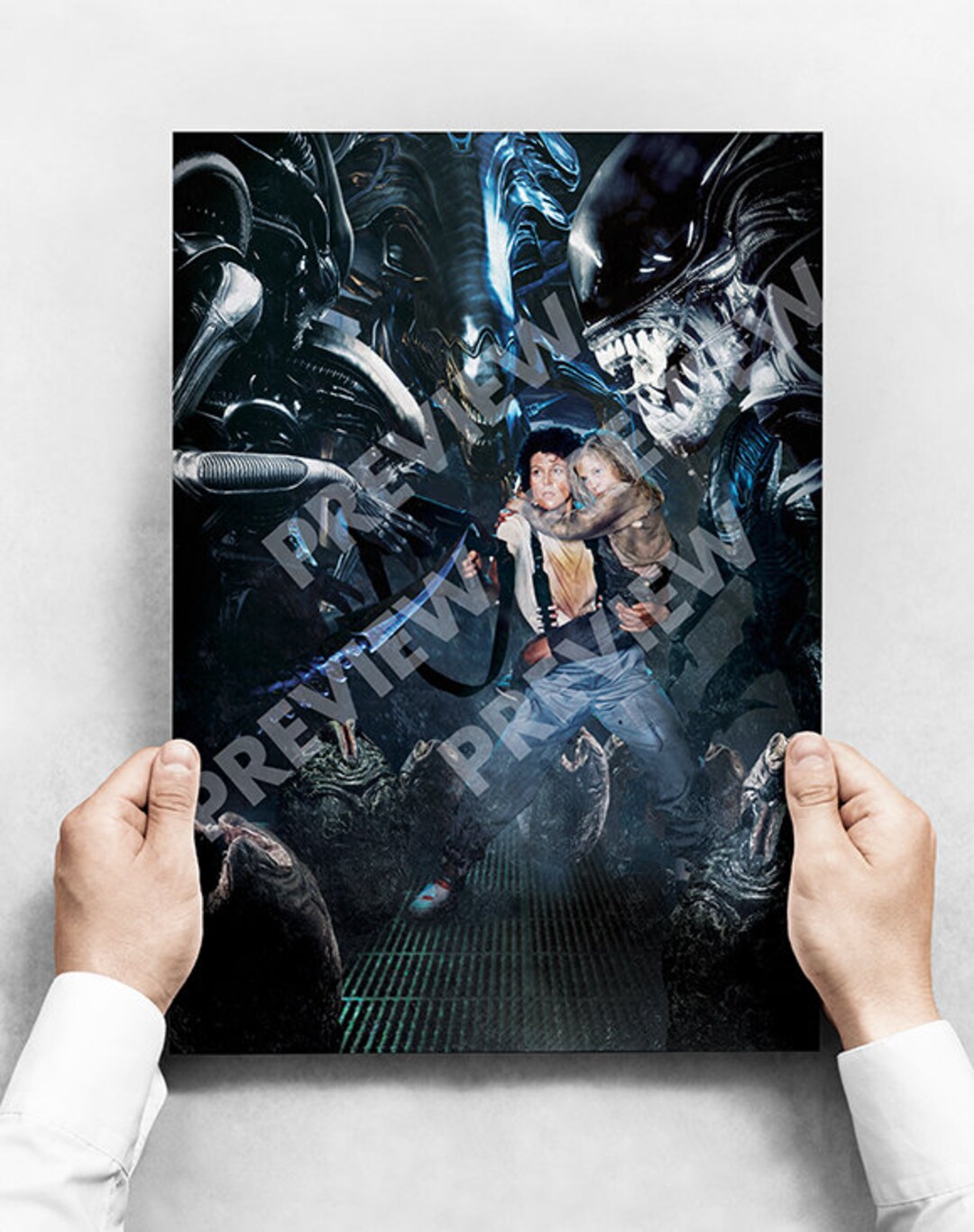 Aliens - Original Art Poster - Etsy