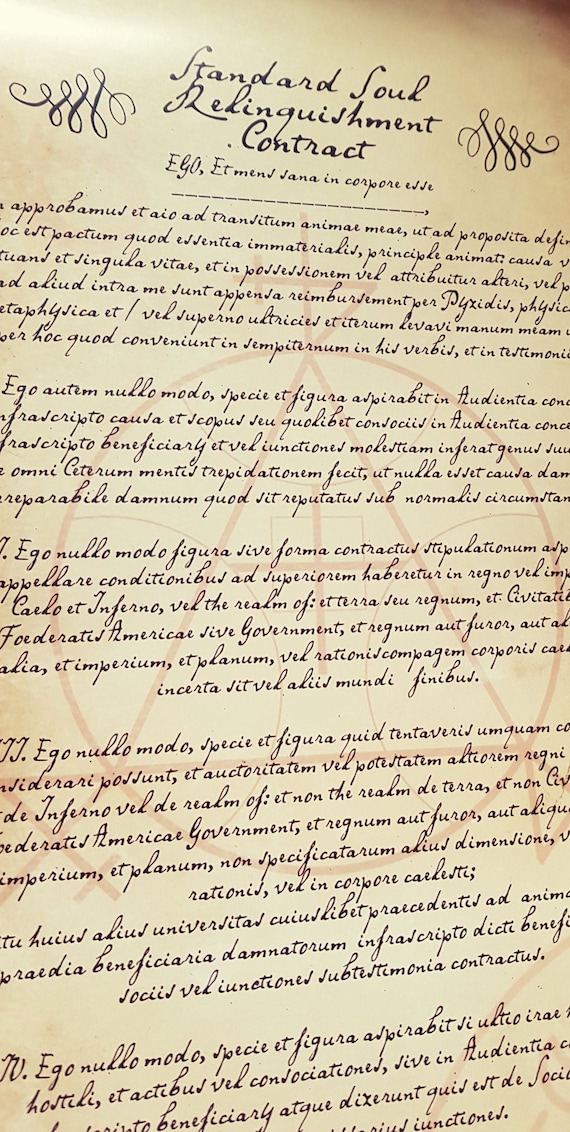 Supernatural Soul Contract Poster - Etsy