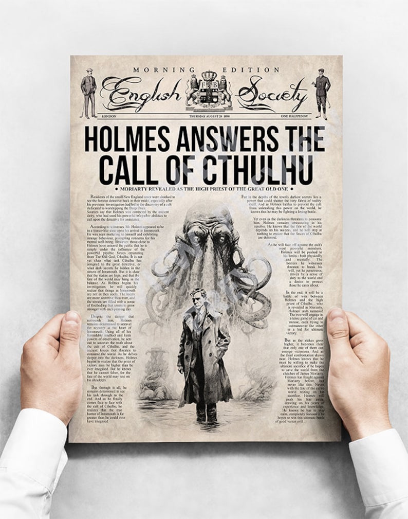 Sherlock Holmes Vs Cthulhu - Etsy