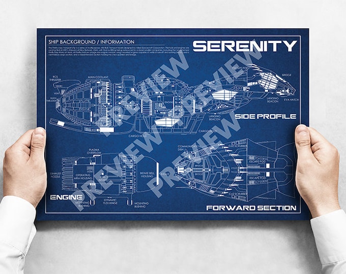 Firefly / Serenity Blueprint Schematic - Etsy