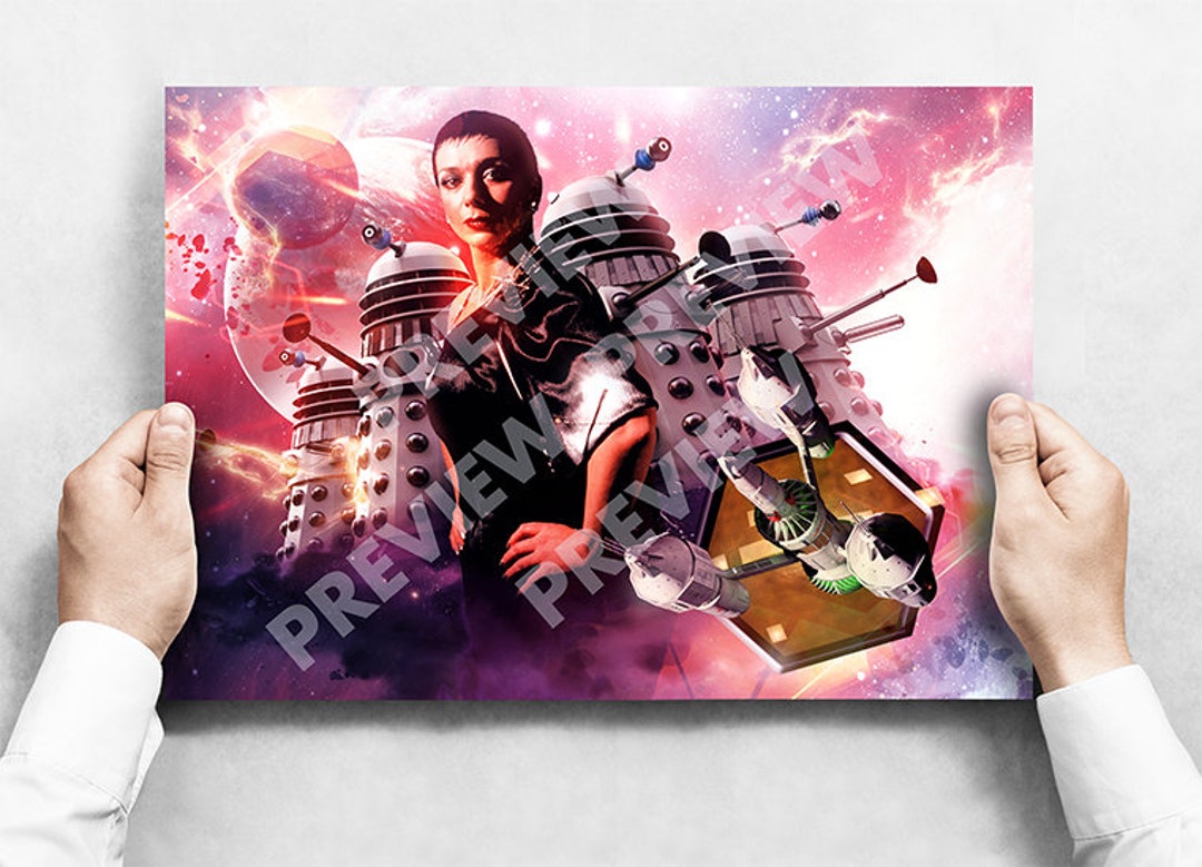 Blake's 7 Servalan Vs the Daleks - A3 Print - Etsy UK