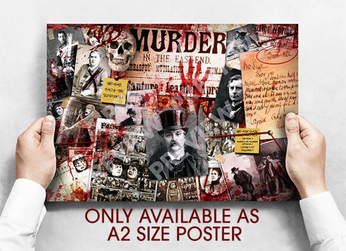 Jack The Ripper Wall Montage Poster A2 Size | Etsy
