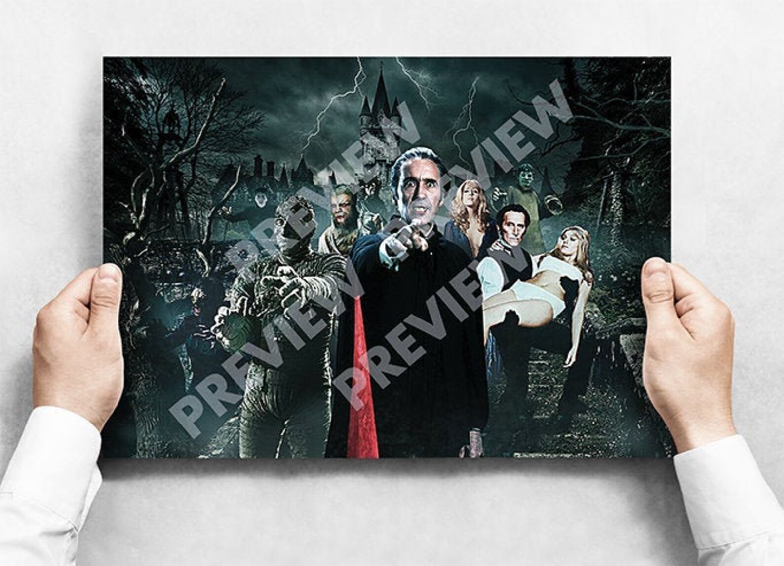 Hammer Horror Original Art Poster | Etsy
