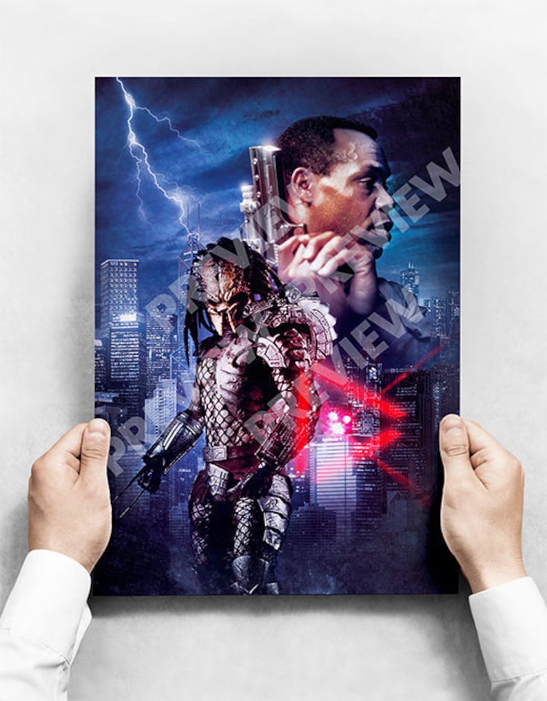 Predator 2 Original Art Poster | Etsy