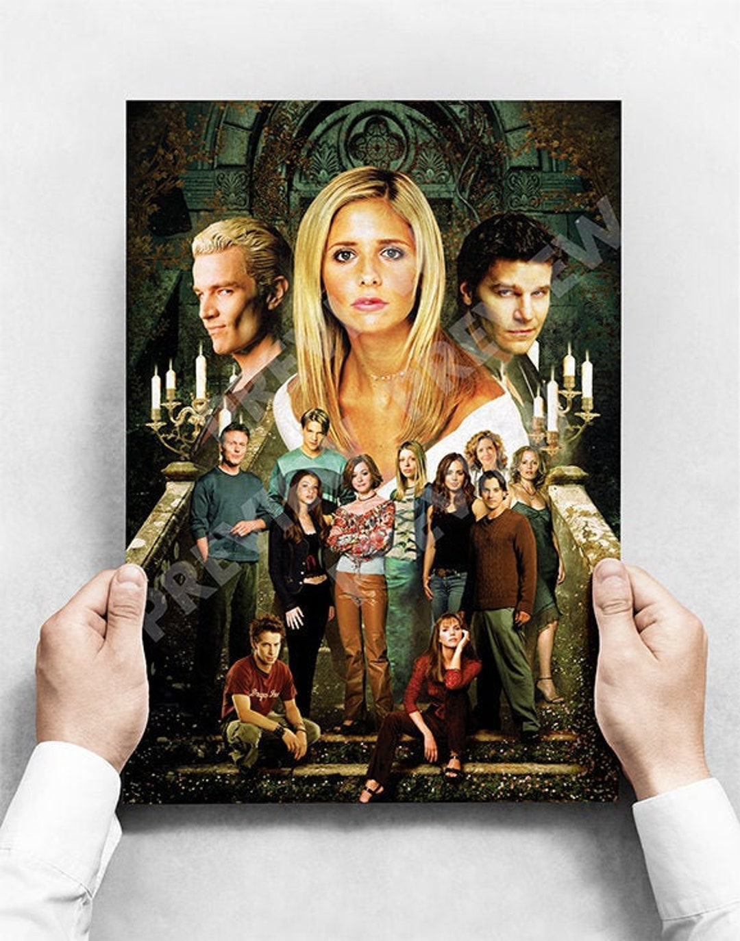 Buffy the Vampire Slayer - Cast Montage Poster Print - Etsy
