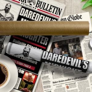Daredevil Newspaper Poster – New York Bulletin Front Page Art - Etsy UK