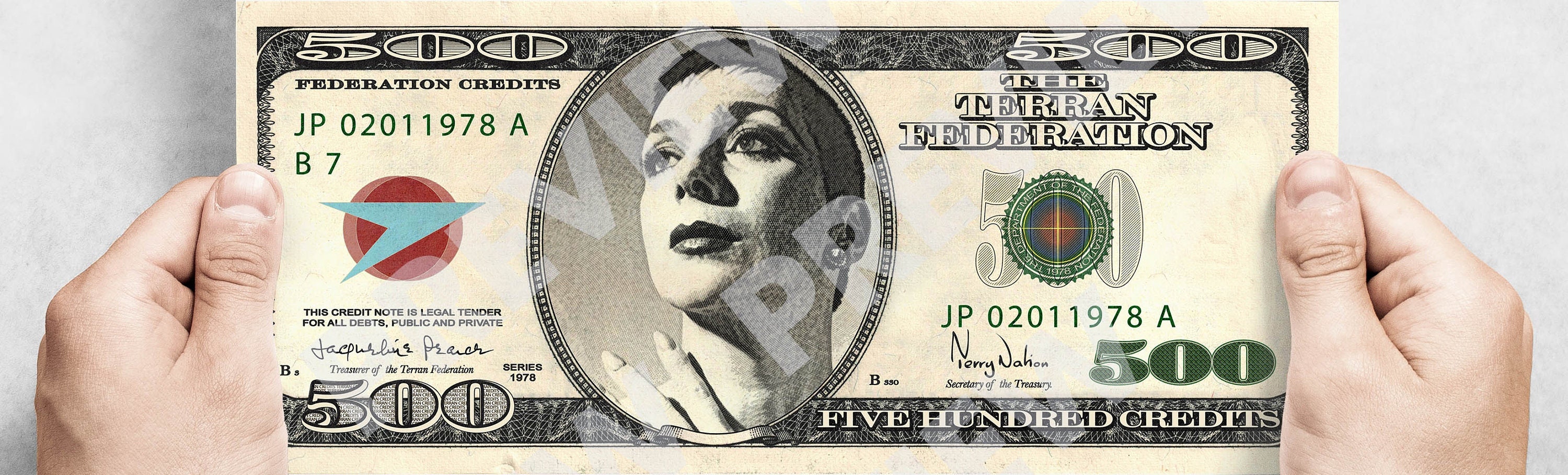 Blake's 7 - Federation Credit Money ( Double Sided ) - Etsy UK