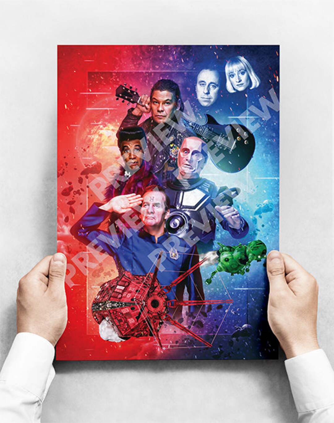 Red Dwarf Cast Montage - A3 Poster Print - Etsy