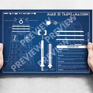 Dalek - Blueprint Schematic - Etsy